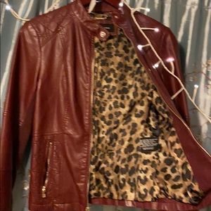Black Rivet | Jackets & Coats | Stylish Red Faux Leather Jacket | Poshmark